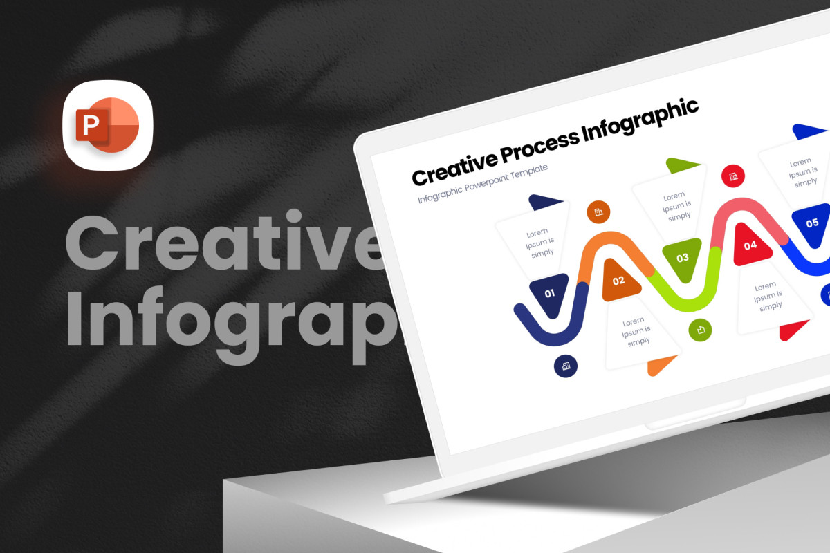 Creative Process Infographic Presentation Template Nulivo Market